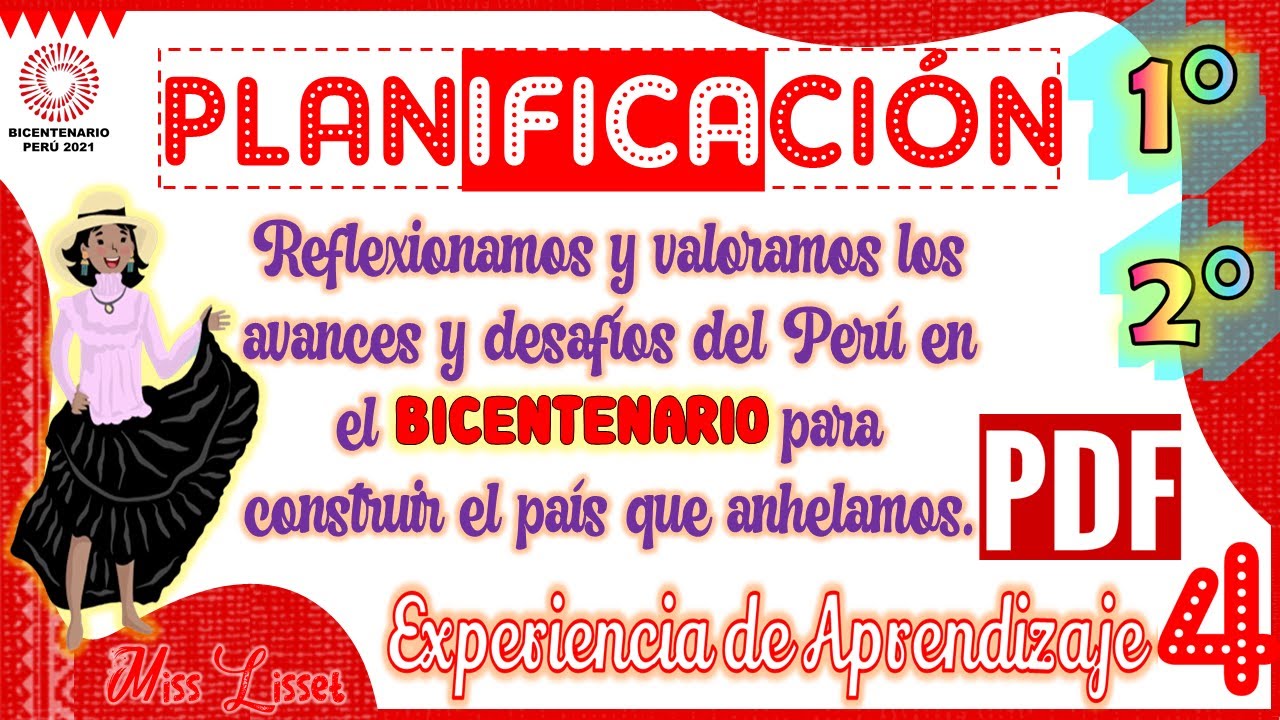 1° y 2° - PLANIFICACIÓN DE LA EXPERIENCIA DE APRENDIZAJE 4 - GUÍA DOCENTE - PDF - APRENDO EN CASA