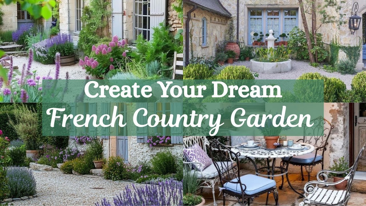 French Country Garden for Beginners: 5 SIMPLE Design Elements for an AUTHENTIC Look