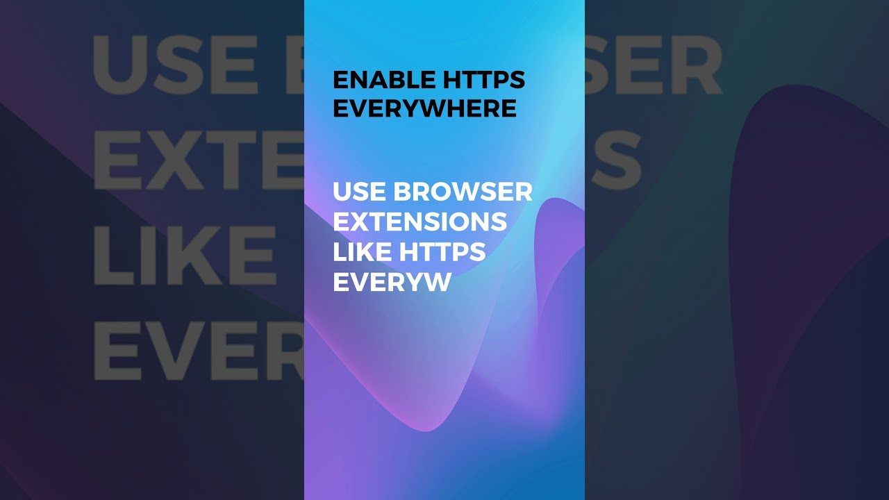 Enable HTTPS Everywhere