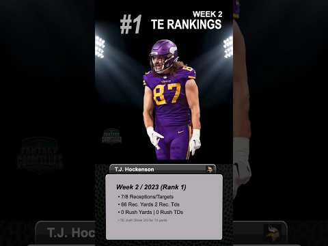 Top 10 TE Rankings Week 2 - 2023 Fantasy Football #nfl #fantasyfootball