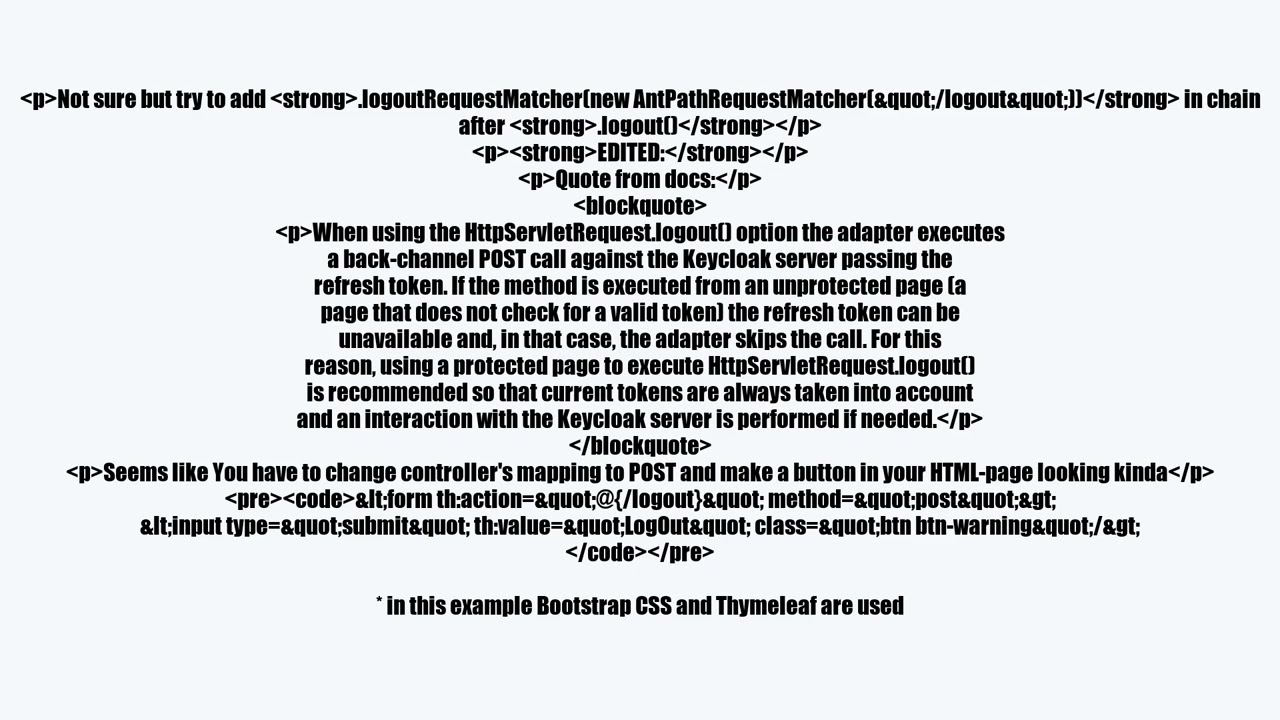 Spring Boot Security - Issues with Logout Redirect