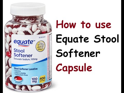 How to use Equate Stool Softener Capsule