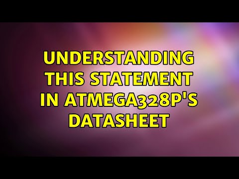 Understanding this statement in ATmega328P's datasheet