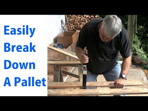 How to Easily Disassemble a Pallet for Pallet Projects: Woodworking for Beginners #10\