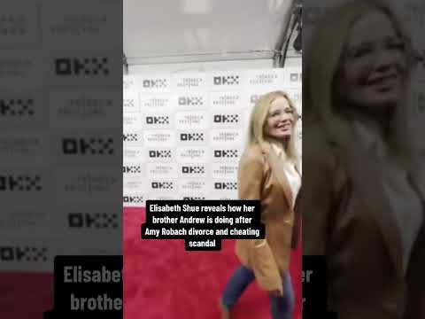 Elisabeth Shue on how brother Andrew is doing after Amy Robach divorce, cheating scandal #shorts
