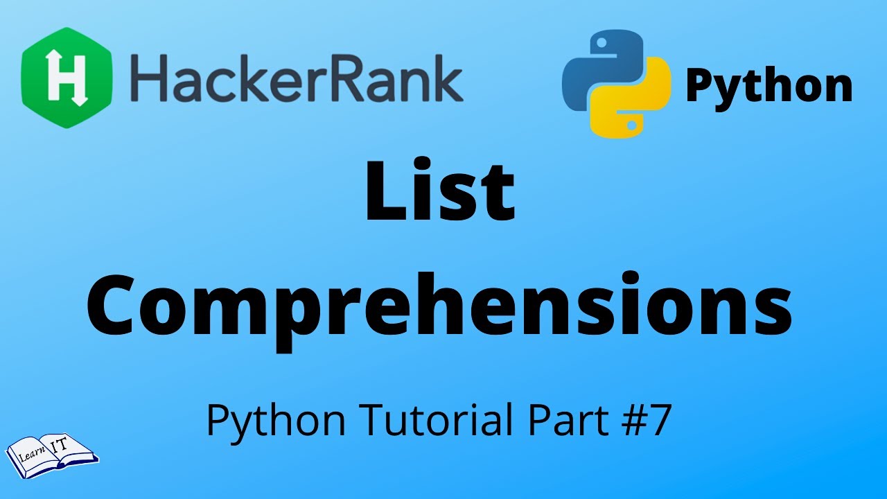 Python tutorial #7 || List Comprehensions - HackerRank solution