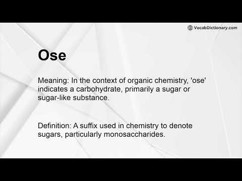 Ose Meaning