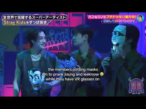 Straykids Fuji TV "Ninety Nine Music" Horror Prank with Leeknow and Han🤣