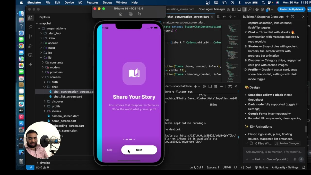 Snapchat Clone in Flutter | Step by Step Tutorial (Beginner) #flutter #coding #css #ai #gemini