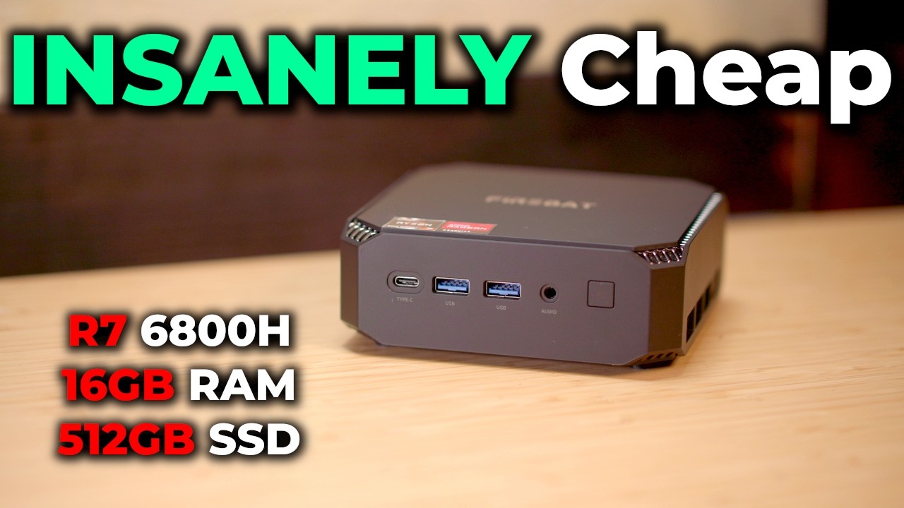 It Acturally Arrived! Cheapest Mini PC On AliExpress | FIREBAT A6 R7 6800H, 16GB DDR5 RAM, 512GB SSD