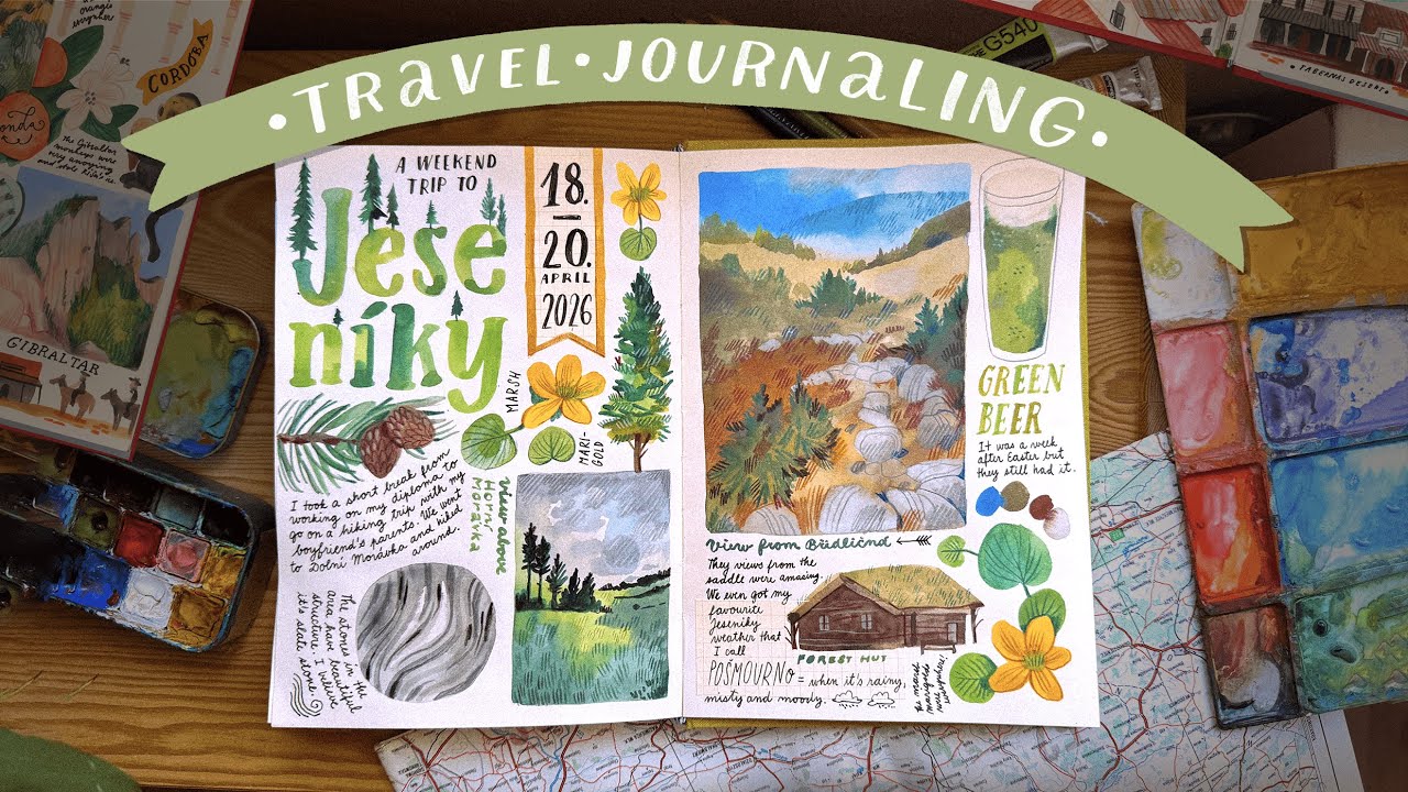 Let's do some travel journaling & my travel art supplies!