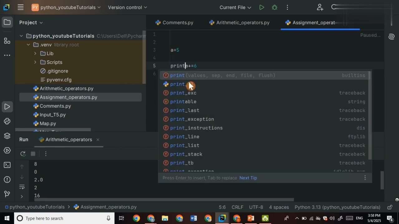 Lesson 9: Assignment Operator in Python | Python Tutorials