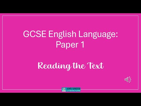 AQA GCSE English Language Paper 1 – Amy Smith Literature
