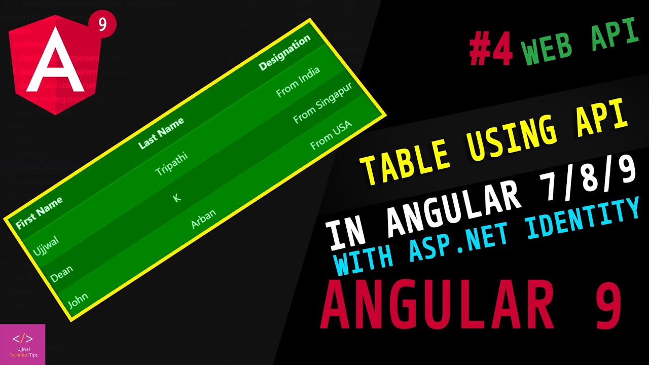 Angular 9/8 Tutorial #4 Angular - Displaying data || Beautiful Angular Datatable || Data Table