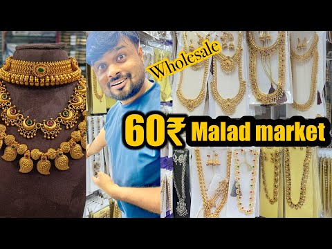 Malad market artificial wholesale immitation jewellery necklace, and jewellery shop