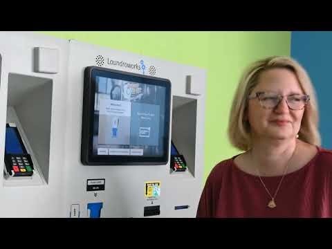 Laundroworks all card system in a Laundromat ease of use
