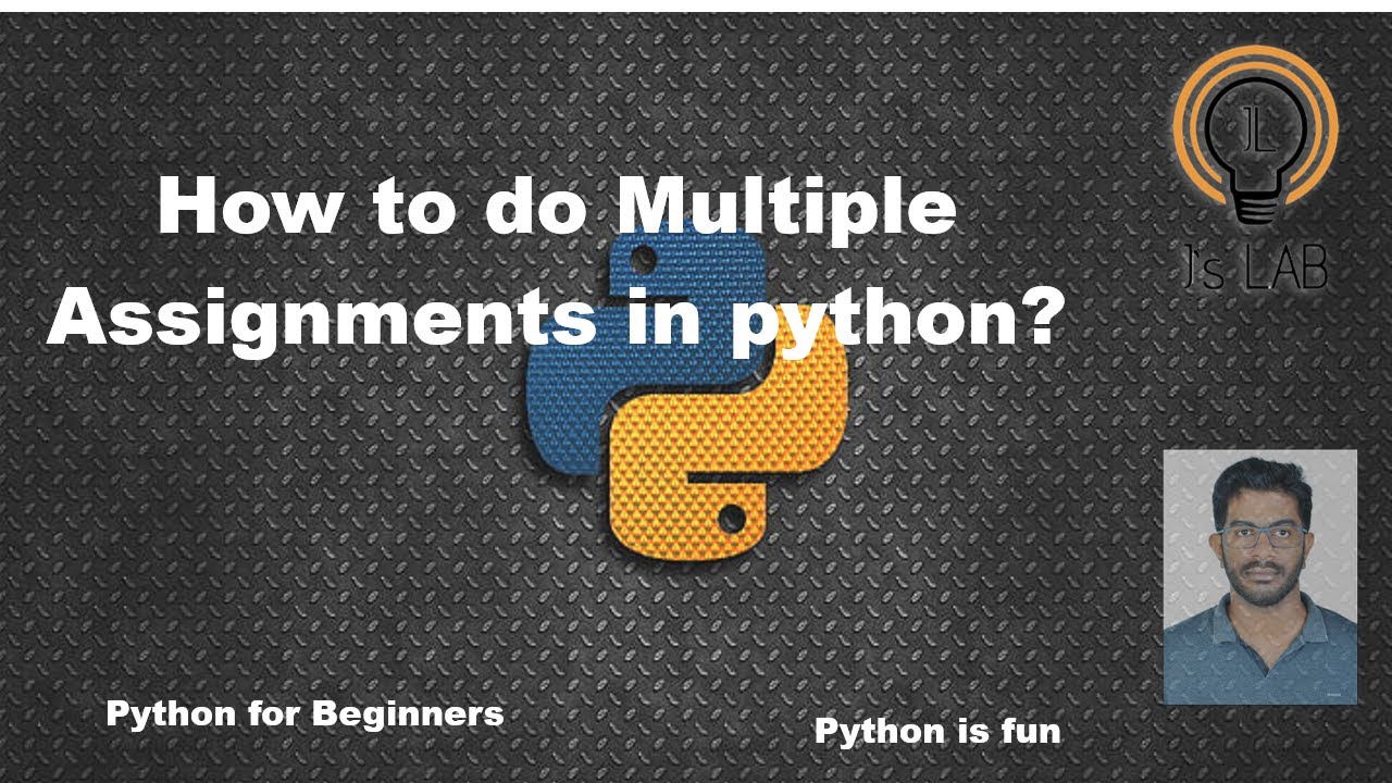 Multiple Assignments in Python[P04] #multiple assignments in single line #exchange variable values