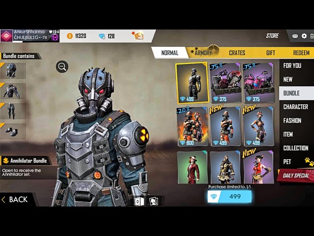 7 best Free Fire bundles to get with diamonds this month