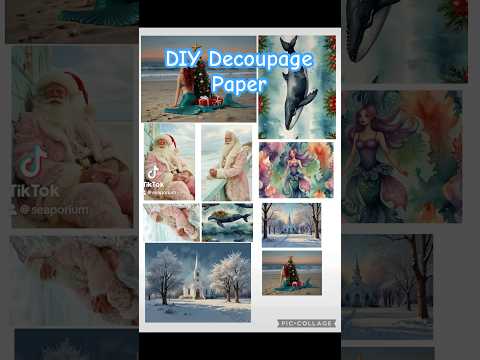I Made My Own Decoupage Paper #diy #howtovideo #decoupage