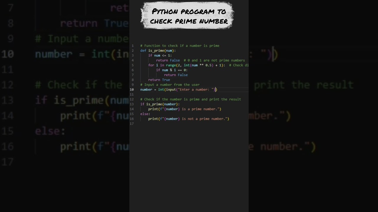 Python Program to Check Prime Number | Simple Code Tutorial | Learn Programming