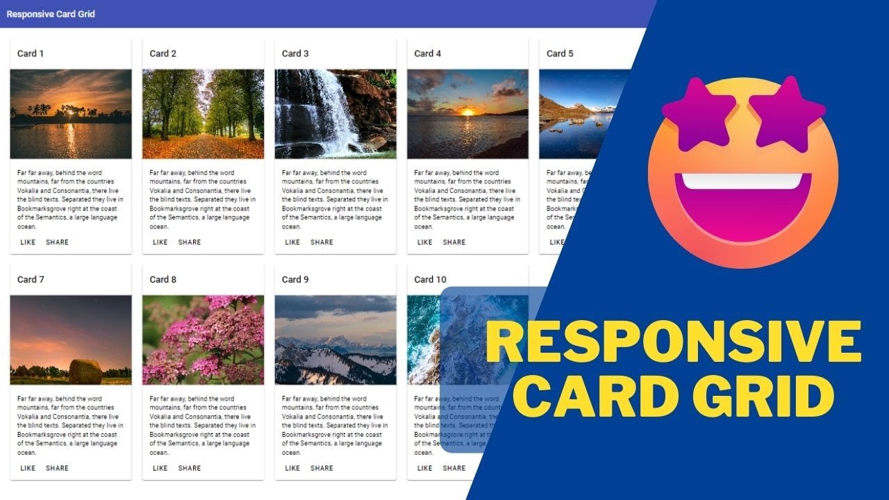 Create a responsive card grid in Angular and CSS (2023 edition!)