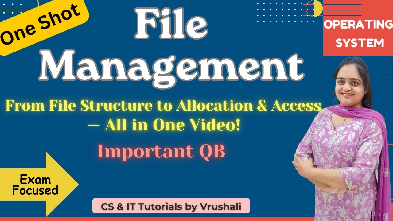 OS 29 : OS File Management System + Allocation + Access Methods | ONE SHOT