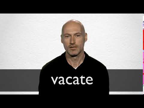 VACATE definition and meaning | Collins English Dictionary
