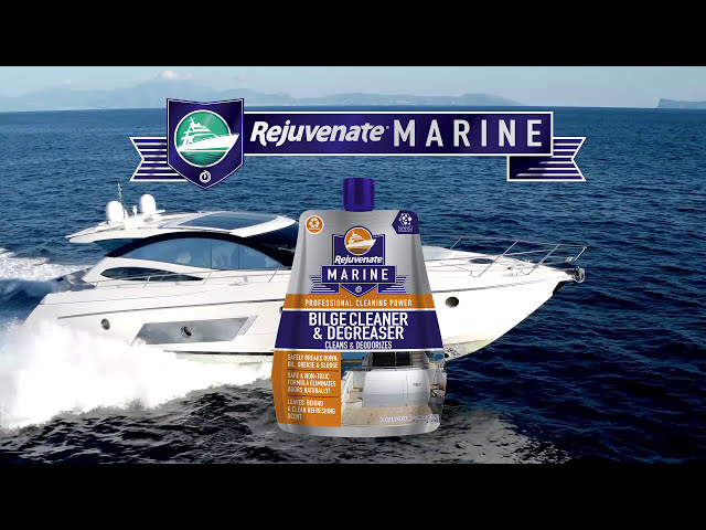 REJUVENATE MARINE Bilge Cleaner and Degreaser, 32 oz.