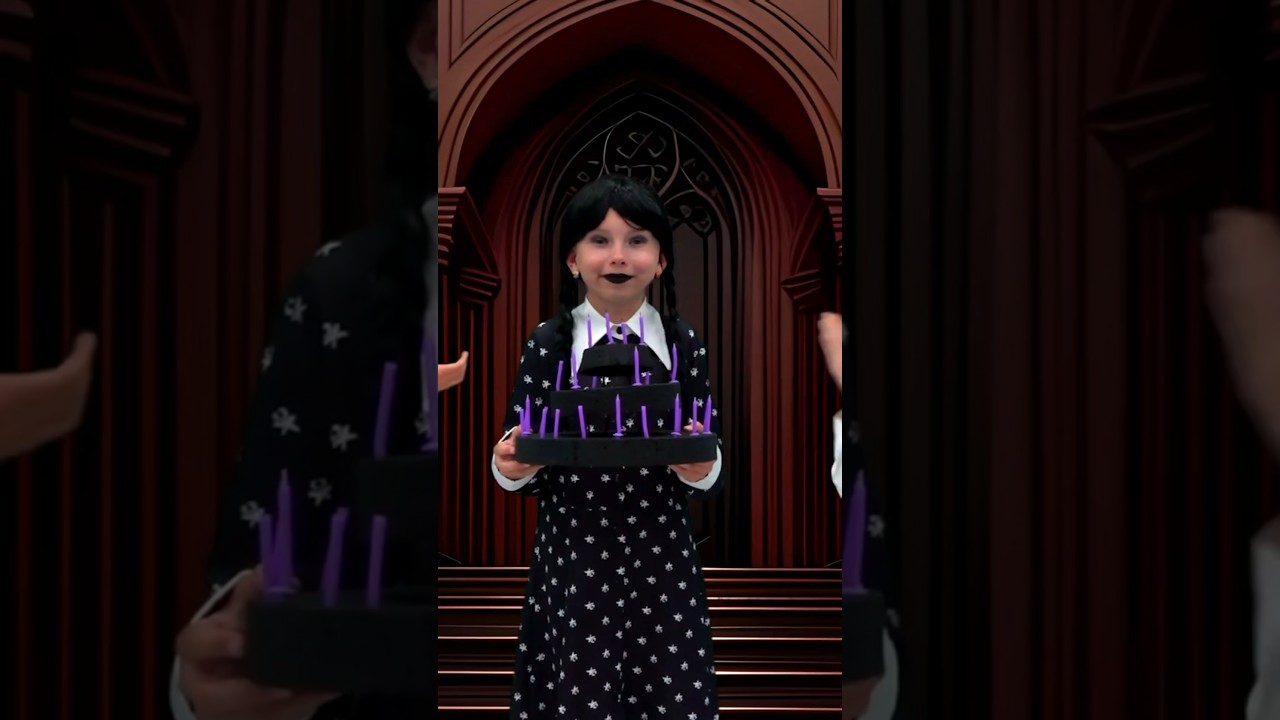 Wednesday Addams and Enid - Happy Birthday Party