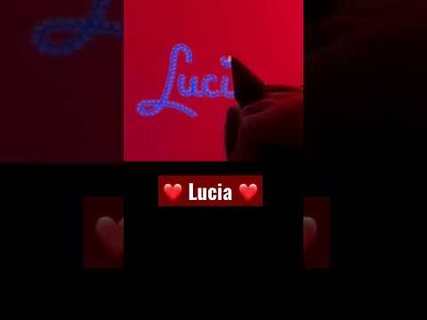 LUCIA (Calligraphy video) #calligraphy #name #lucia