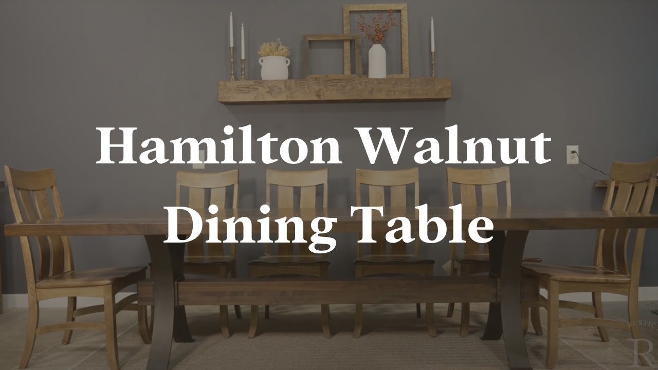 Hamilton Walnut Wood Dining Table