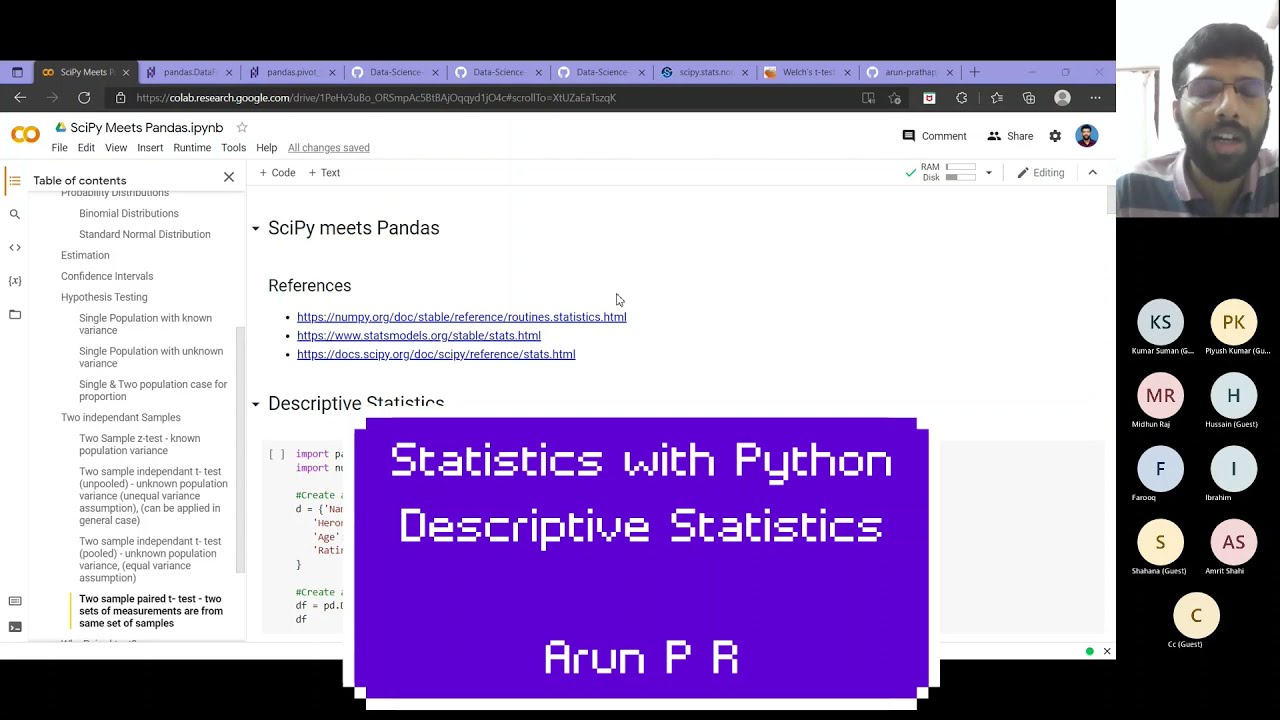 Session 2E - Descriptive Statistics with Python