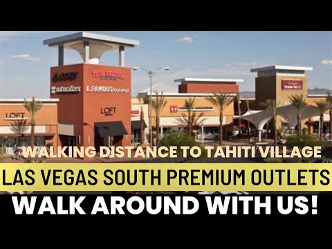 Las Vegas Shopping! South Premium Outlets tour walk around