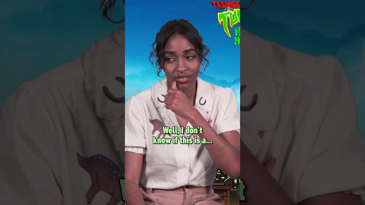 Her favorite video game pick 👍 #ayoedebiri #icecube #discoelysium #animalcrossing #tmnt #shorts