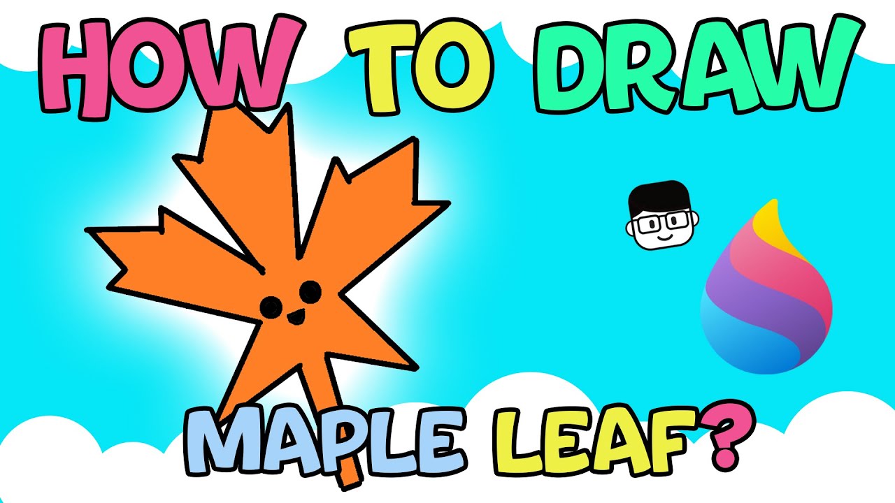 How to draw a Maple Leaf | Digital Art for Kids | Easy Drawing for Kids Step by Step