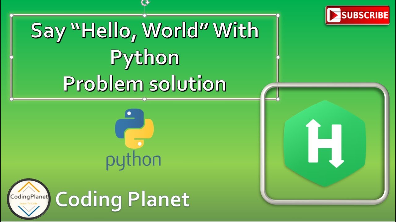 Python Challenge 1 || Say 