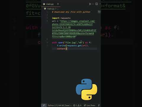 Download any file with python