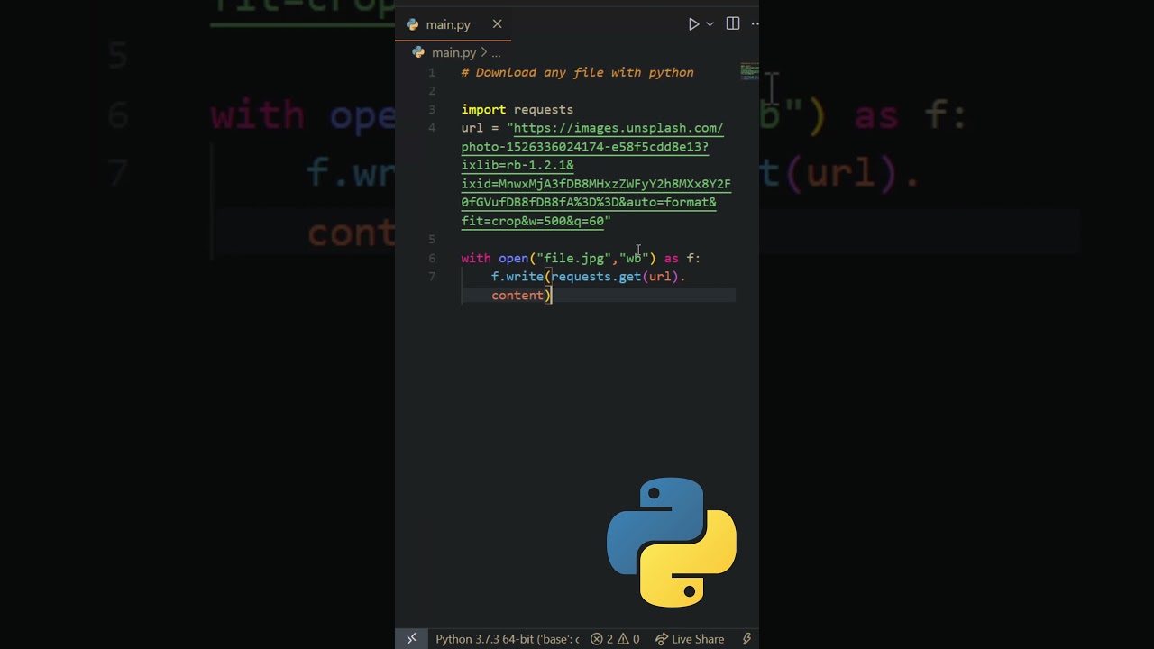 Download any file with python