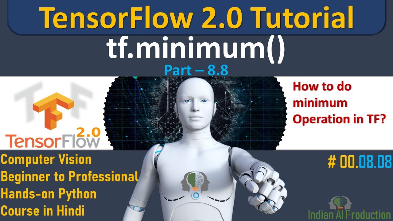 Get Minimum of Tensors using tf.maximum() math function | TensorFlow 2.0 Python Tutorial | DL | ML
