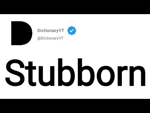 Stubborn Meaning in English