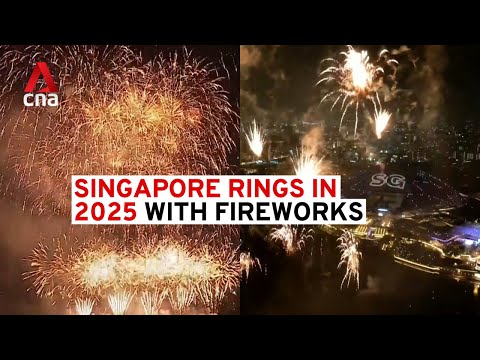 Singapore rings in New Year with massive fireworks display
