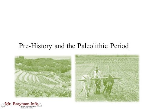 Early Humans and Paleolithic Period Lesson