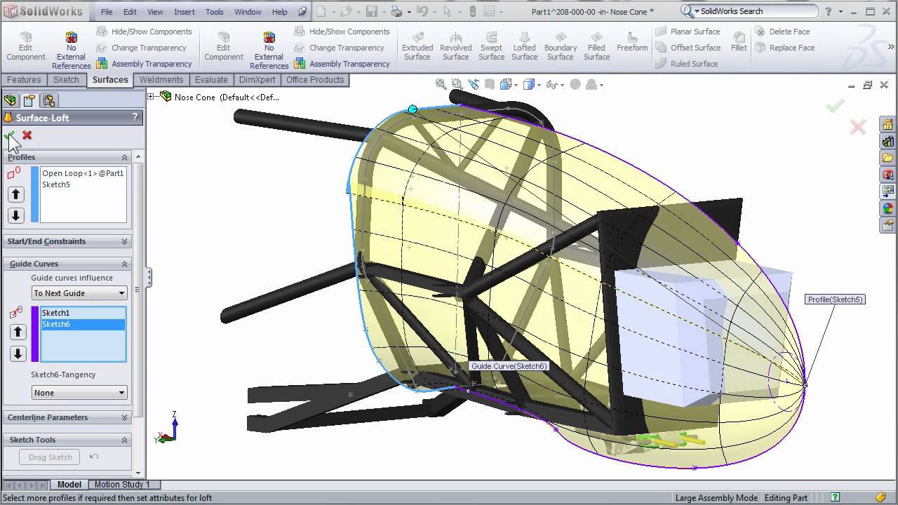 SolidWorks Surfacing to Create FSAE Body Work - Part 1