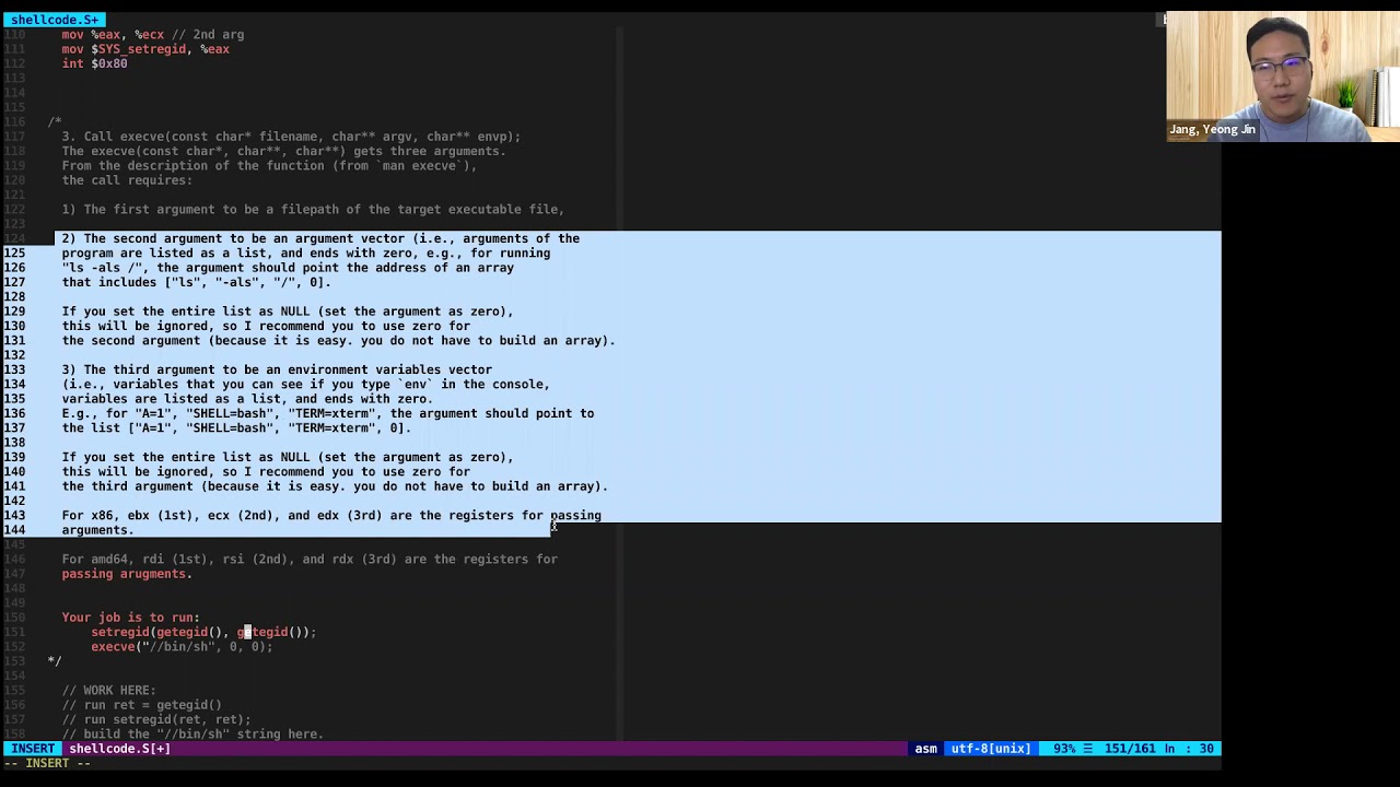 Cyber Attacks and Defense Tutorial Week3 - shellcode writing basics