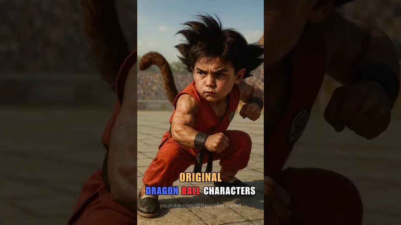 Original Dragon Ball Characters Real-Life AI Transformations #goku #dragonball #aivideo #aiart