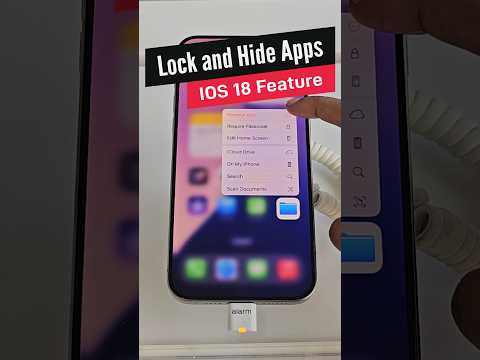Lock and Hide any app on Iphone using Face ID or Passcode | IOS 18 Feature