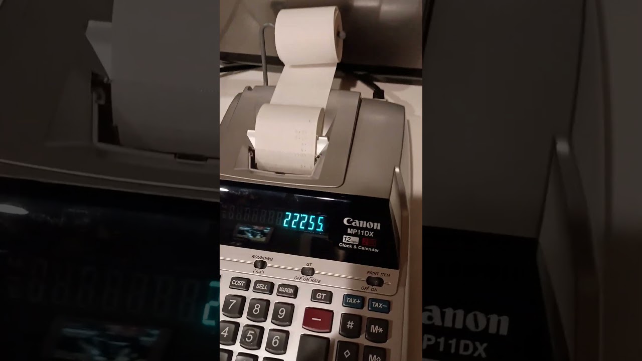Canon printing calculator keyboard fix.