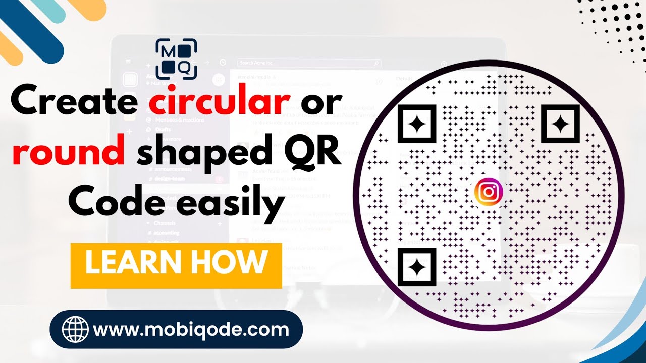How to create circular or Round Shaped QR codes using mobiQode
