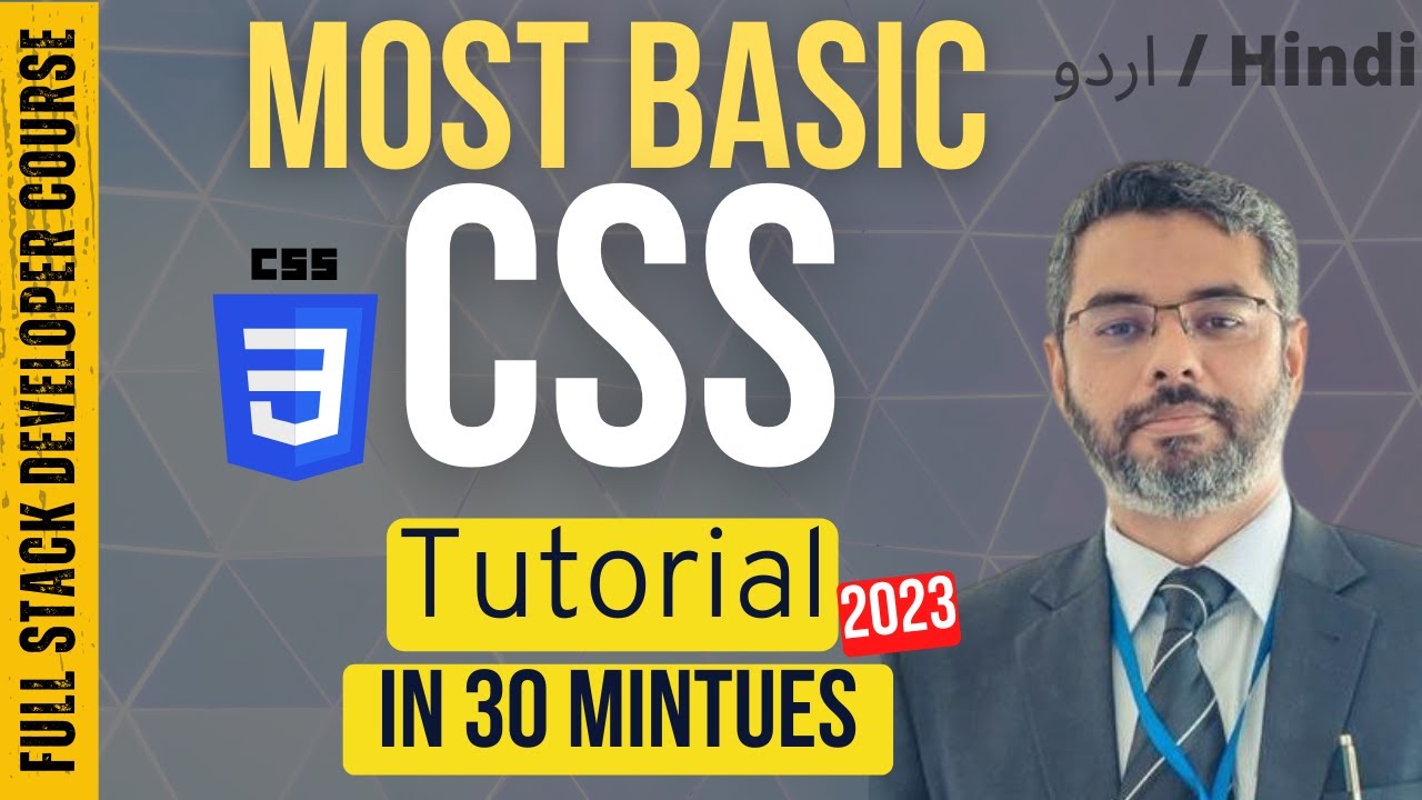 CSS Made Easy: Beginner's Guide In URDU/Hindi | Most Basic CSS Tutorial