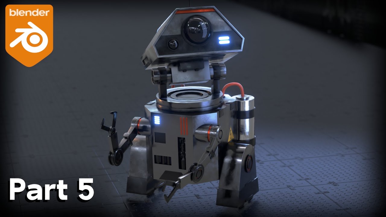 Sci-Fi Worker Robot-Part 5 (Blender Tutorial)